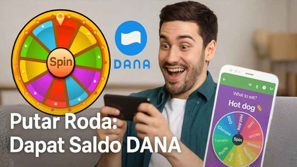 Gila! Saldo DANA Rp1 Juta Cuma dari Putar Roda Sekali dari Aplikasi Spin the Wheel